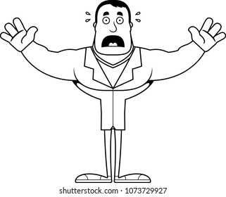 Cartoon Doctor Looking Scared Stock Vector (Royalty Free) 1073729927
