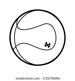 Cartoon Dog Ball Icon Vector Stock Vector (Royalty Free) 1722745096 ...