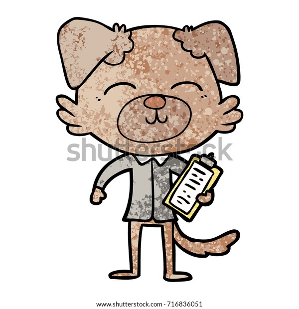 Cartoon Dog Manager Stock Vector (Royalty Free) 716836051 | Shutterstock