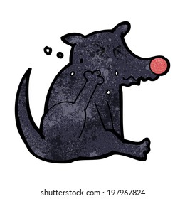 Cartoon Dog Scratching Stock Illustration 198741350 | Shutterstock