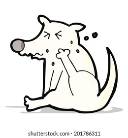 Cartoon Dog Scratching Stock Vector (Royalty Free) 201786311 | Shutterstock