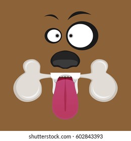 Cartoon Dog Texture Vector Illustration Stock Vector (Royalty Free ...