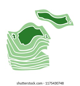 Cartoon Doodle Big Stack Money Stock Vector (Royalty Free) 1175430748 ...
