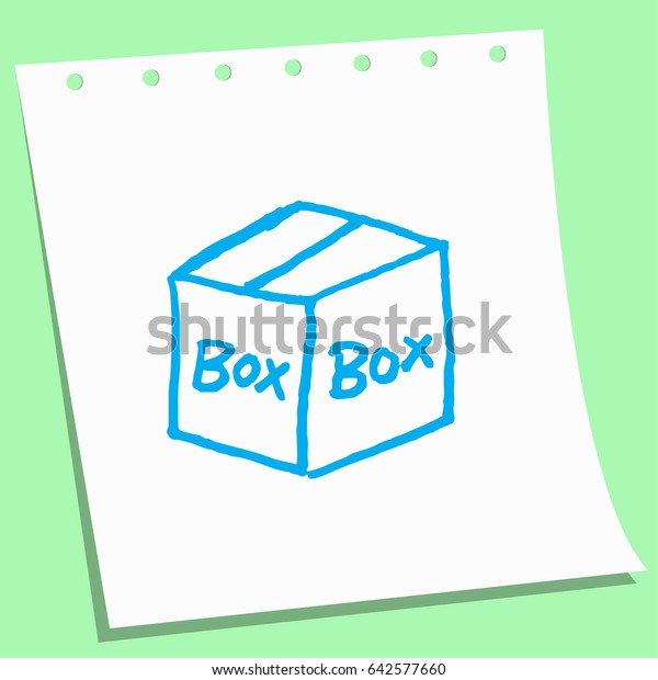 Cartoon Doodle Box Sketch Vector Illustration Stock Vector (Royalty ...