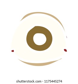 Cartoon Doodle Brown Eye Stock Vector (Royalty Free) 1175445274 ...