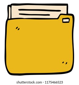 Cartoon Doodle Business Documents Stock Vector (Royalty Free ...