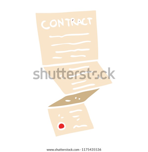 Cartoon Doodle Complicated Contract Stock Vector (Royalty Free ...