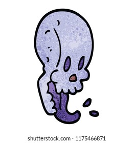 Cartoon Doodle Crazy Skull Stock Vector (Royalty Free) 1175466871 ...