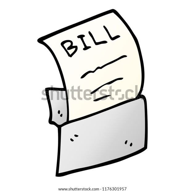 Cartoon Doodle Debt Bill Stock Vector (Royalty Free) 1176301957 ...