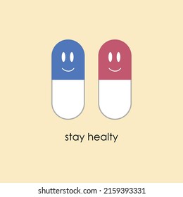 Cartoon Doodle Funny Capsule Vector Colorful Stock Vector (Royalty Free ...