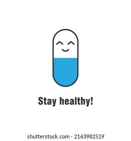 Cartoon Doodle Funny Capsule Vector Colorful Stock Vector (Royalty Free ...