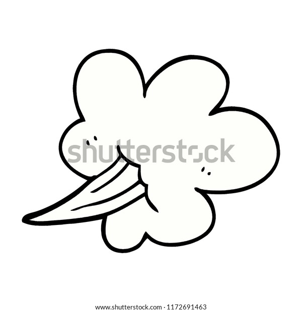 Cartoon Doodle Gust Air Stock Vector (Royalty Free) 1172691463 ...