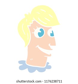 Cartoon Doodle Human Head Stock Vector (Royalty Free) 1176238711 ...