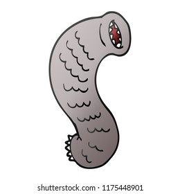Cartoon Doodle Hungry Leech Stock Vector (Royalty Free) 1175448901 ...
