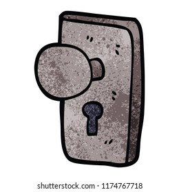 Cartoon Doodle Key Hole Stock Vector (Royalty Free) 1174767718 ...