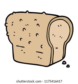 Sticker Cute Cartoon Loaf Bread Stock Illustration 1374250601 ...