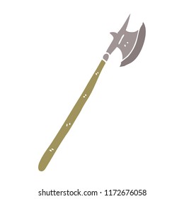 Cartoon Doodle Medieval Halberd Stock Vector (Royalty Free) 1172676058 ...