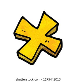 Cartoon Doodle Multiplication Symbol Stock Vector (Royalty Free ...