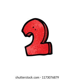 Cartoon Doodle Number 2 Stock Vector (Royalty Free) 1173076879 ...