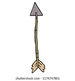 Cartoon Doodle Old Arrow Stock Vector (Royalty Free) 1174747801 ...