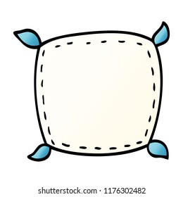 Cartoon Doodle Plain Cushion Stock Vector (Royalty Free) 1176302482 ...