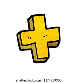 Cartoon Doodle Plus Symbol Stock Vector (Royalty Free) 1174759300 ...