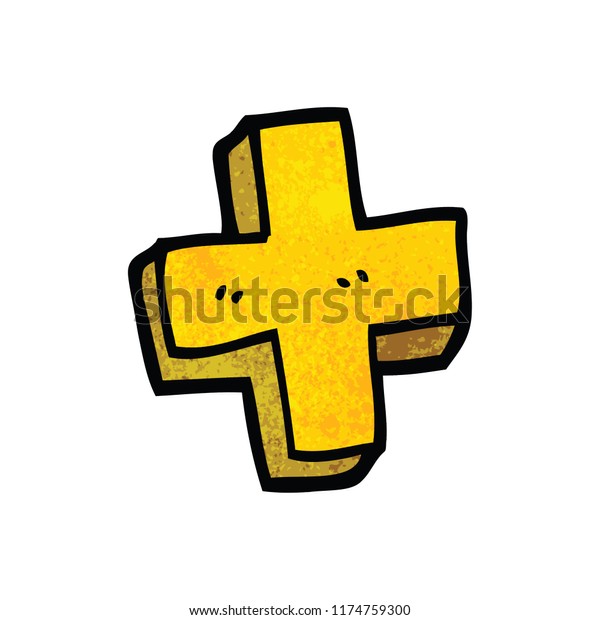 Cartoon Doodle Plus Symbol Stock Vector (Royalty Free) 1174759300 ...