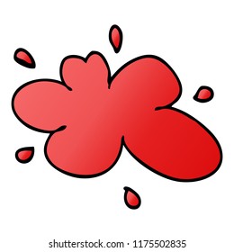 Cartoon Doodle Red Splat Paint Stock Vector (Royalty Free) 1175502835 ...