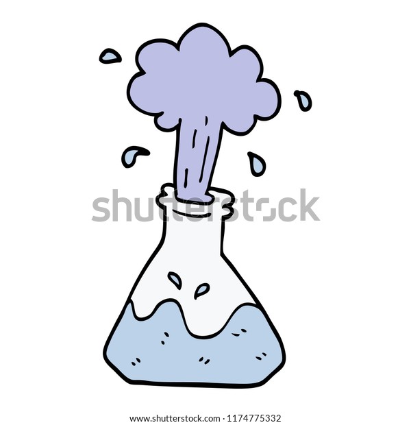 cartoon doodle science experiment