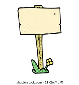 Cartoon Doodle Sign Post Stock Vector (Royalty Free) 1172674570 ...