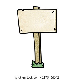 Cartoon Doodle Sign Post Stock Vector (Royalty Free) 1175436142 ...