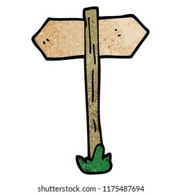 Cartoon Doodle Sign Posts Stock Vector (Royalty Free) 1175487694 ...