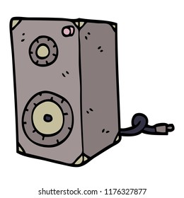 Cartoon Doodle Speaker Box Stock Vector (Royalty Free) 1176327877 ...