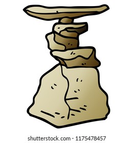 Cartoon Doodle Stacked Rocks Stock Vector (Royalty Free) 1173367456