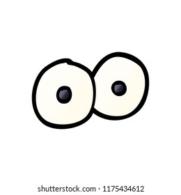 Cartoon Doodle Staring Eyes Stock Vector (Royalty Free) 1175434612
