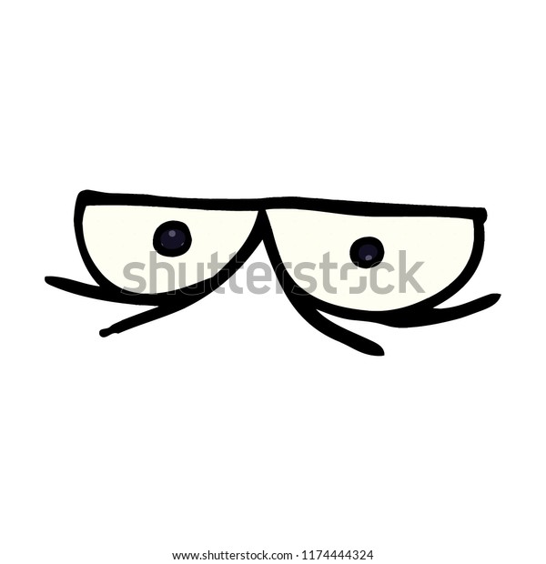 Cartoon Doodle Staring Eyes Stock Vector (Royalty Free) 1174444324 ...