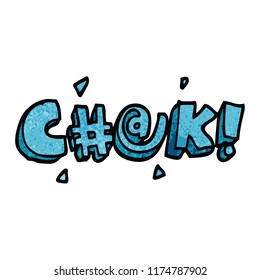 Cartoon Doodle Swear Word Stock Vector (Royalty Free) 1174787902 ...