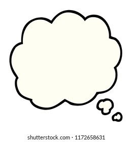 Cartoon Doodle Thought Cloud Stock Vector (Royalty Free) 1172658631 ...