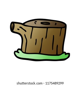 Cartoon Doodle Tree Log Stock Vector (Royalty Free) 1175489299 ...