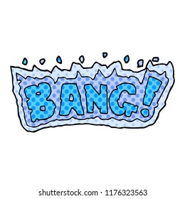 Cartoon Doodle Word Bang Stock Vector (Royalty Free) 1176323563 ...