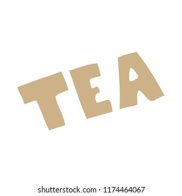 Cartoon Doodle Word Tea Stock Vector (Royalty Free) 1174464067 ...