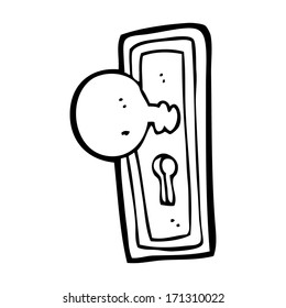 perilla de puerta de dibujos animados: vector de stock (libre de ...