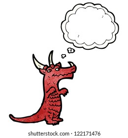 Cartoon Dragon Thought Bubble Stock Vector (Royalty Free) 122171476 ...