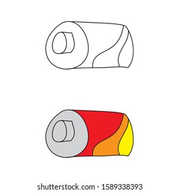 Cartoon Drawing Battery Stock Vector (Royalty Free) 1589338393 ...