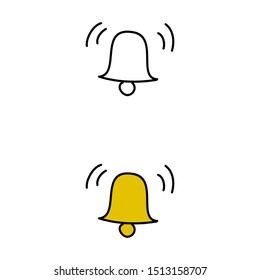 Cartoon Drawing Bell Stock Vector (Royalty Free) 1513158707 | Shutterstock