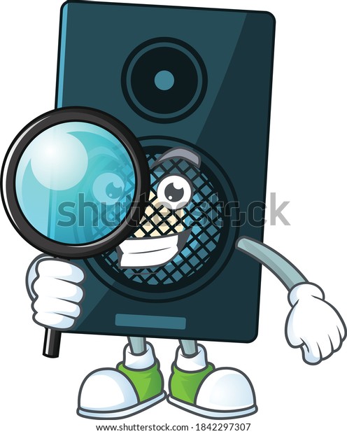Cartoon Drawing Concept Sound System Working Stock Vector (Royalty Free ...