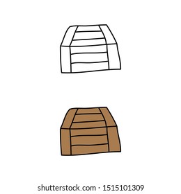 Cartoon Drawing Crate Stock Vector (Royalty Free) 1515101309 | Shutterstock