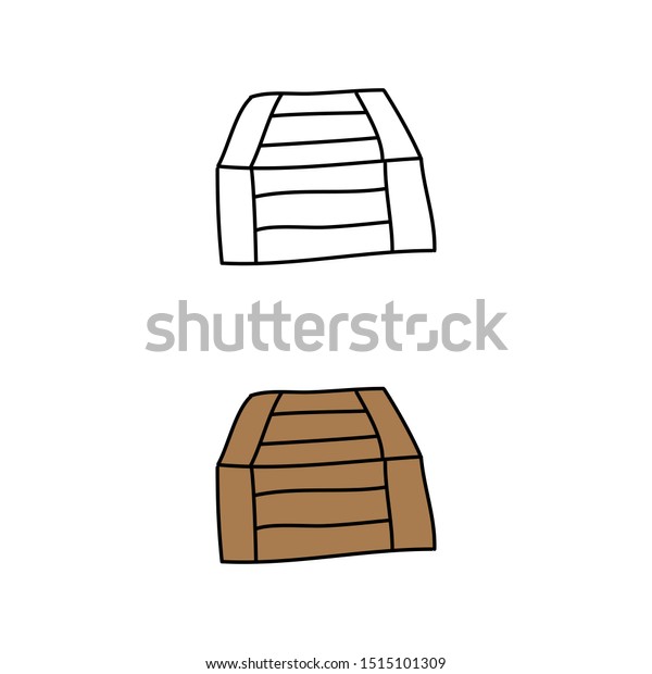 Cartoon Drawing Crate Stock Vector (Royalty Free) 1515101309 | Shutterstock