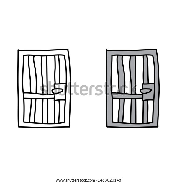 Cartoon Drawing Gate Stock Vector (Royalty Free) 1463020148 | Shutterstock