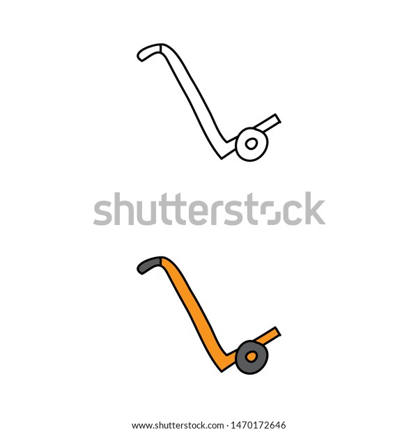 Cartoon Drawing Hand Truck Stock Vector (Royalty Free) 1470172646 ...